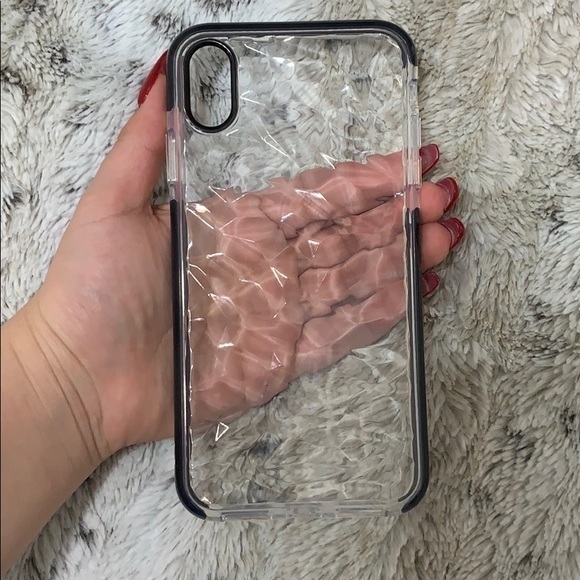 Accessories | Clear Iphone X Max Case With Black Border | Poshmark